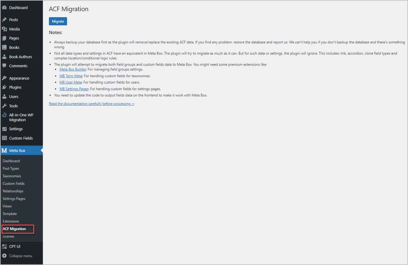 Walkthrough of The ACF To Meta Box Migration Process - WebTNG Walkthrough of The ACF To Meta Box Migration Process - WebTNG